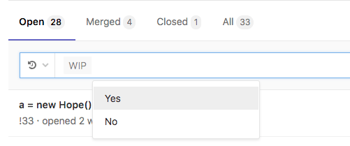 Work in progress merge requests · Merge requests · Project · User ...
